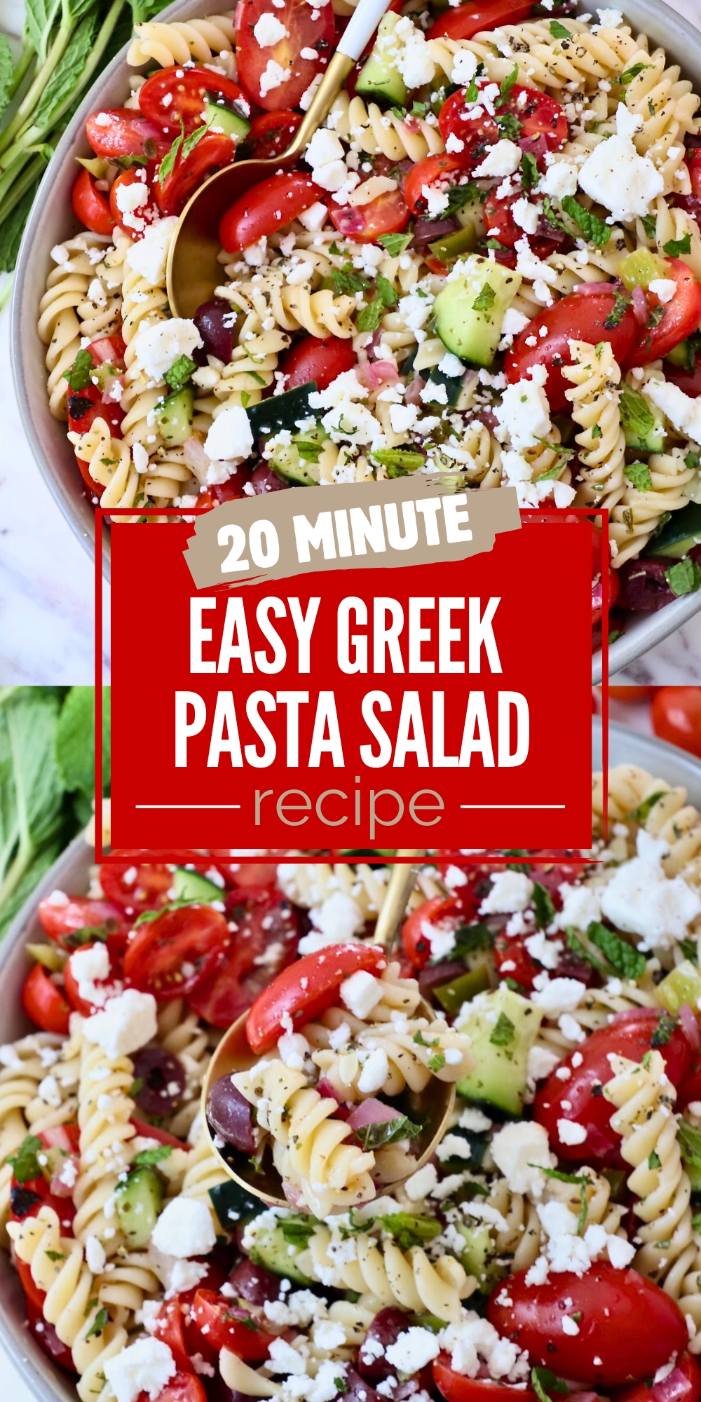 Easy Greek Pasta Salad Recipe