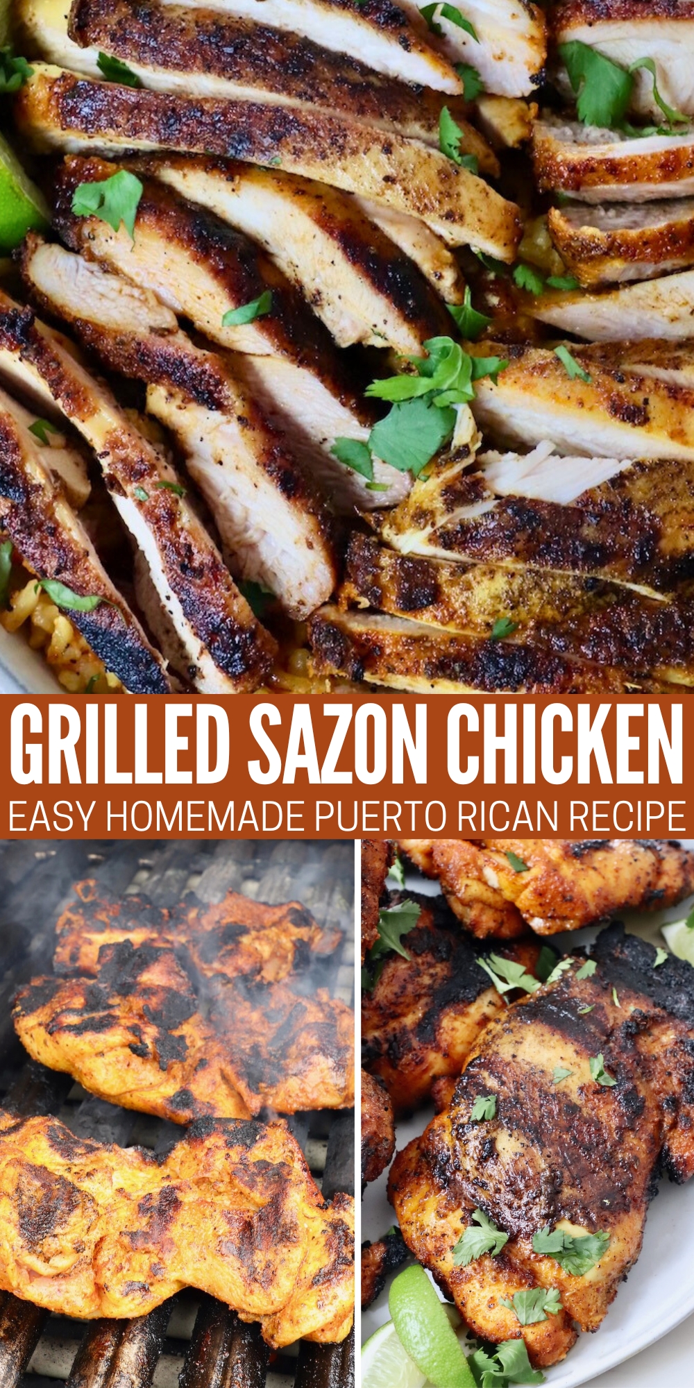 Grilled Sazon Chicken Thighs