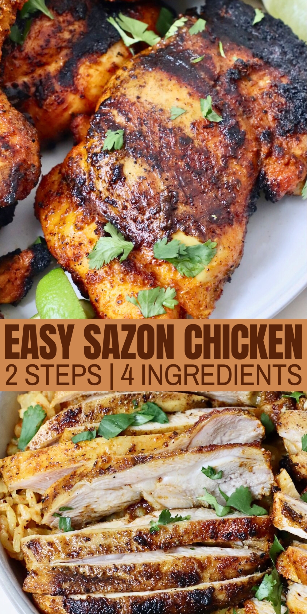 Grilled Sazon Chicken Thighs